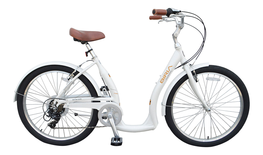 Biria EB Balloon 7 – 7-Speed Step-Through Cruiser with Balloon Tires – Biria Bikes